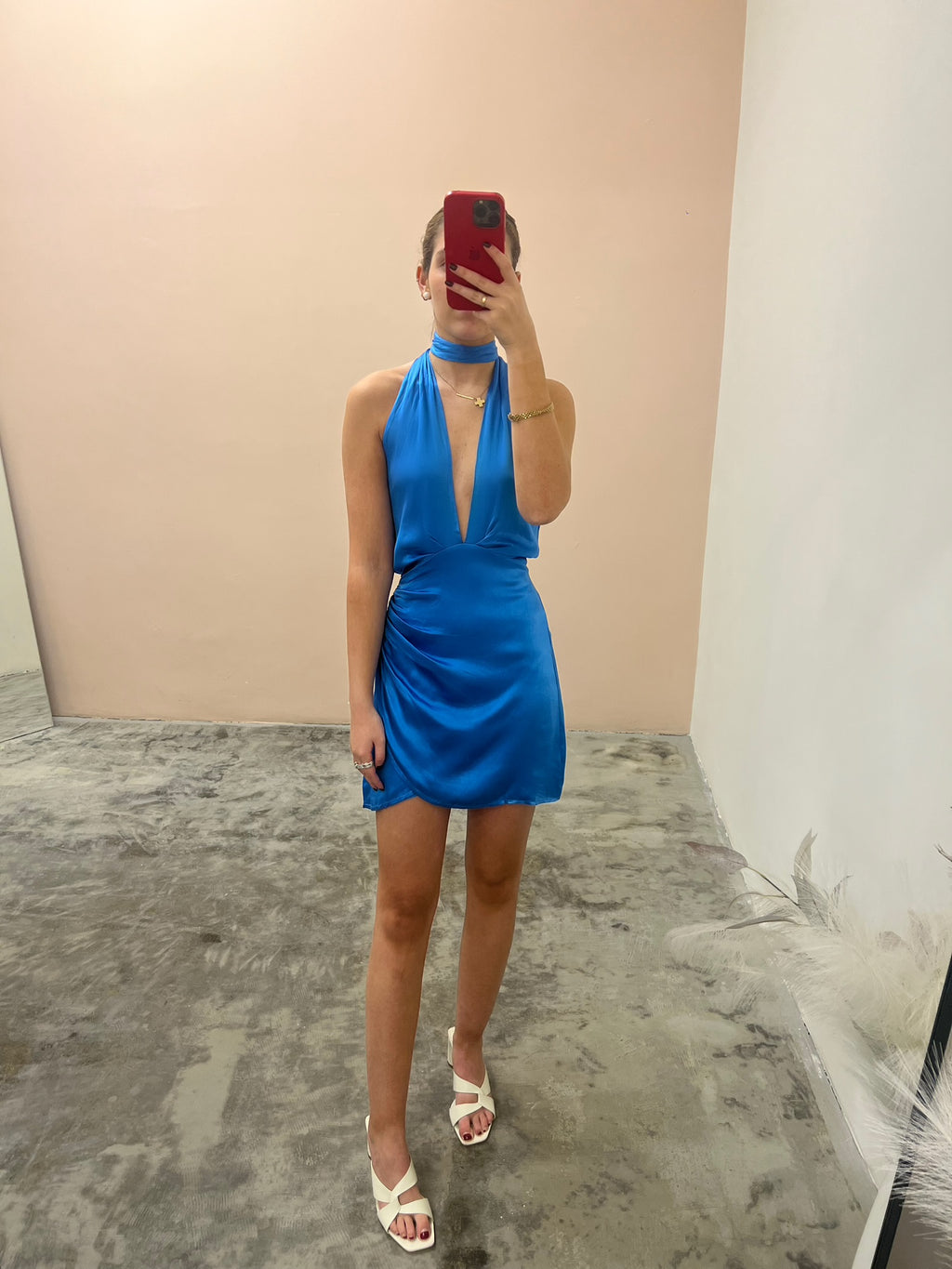 Fresco Blue Dress – The Trendy Recovery